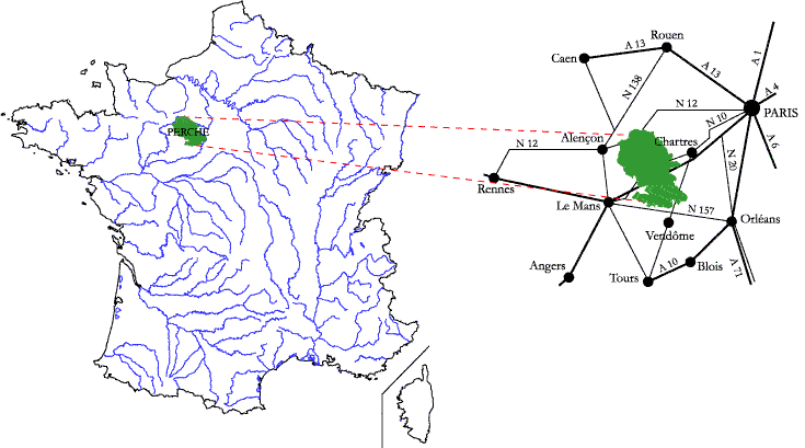 Découvrir le patrimoine du Perche: Quelques cartes du Perche...