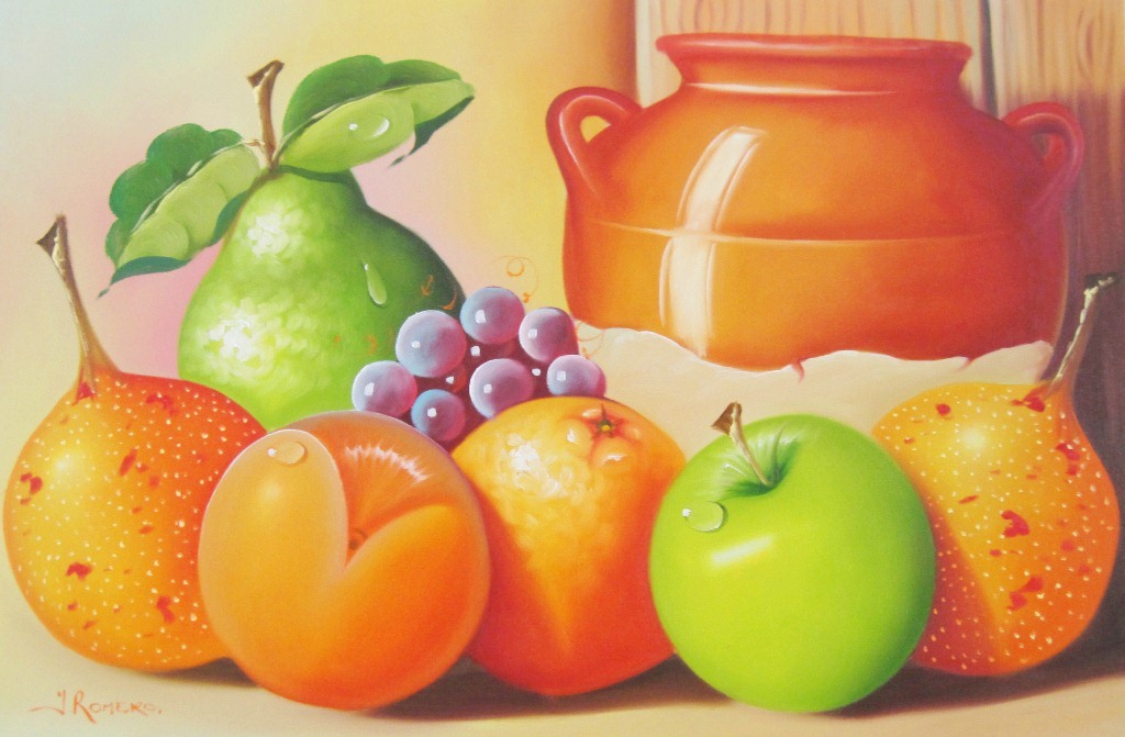 Historia y evolución de la pintura artística : Bodegón decorativo con ...