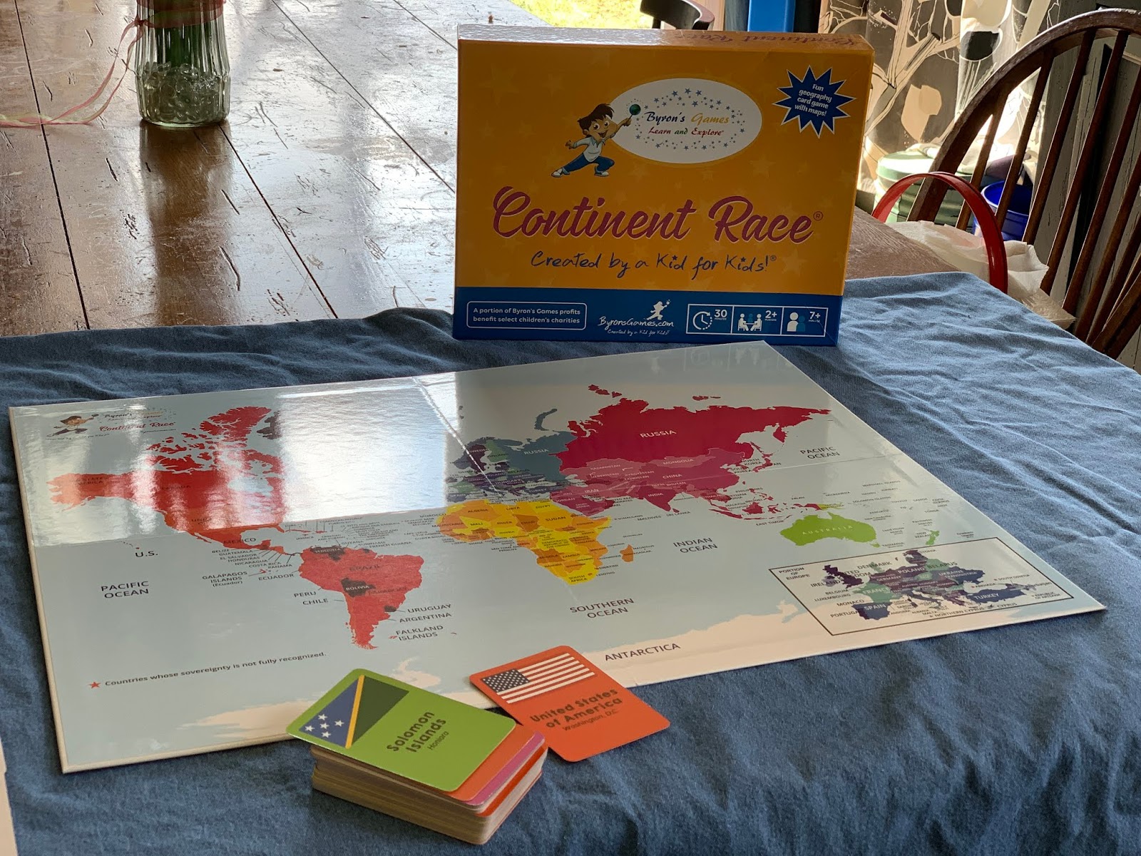 A Stable Beginning: Educational Family Board Games: Continent Race ~ a ...