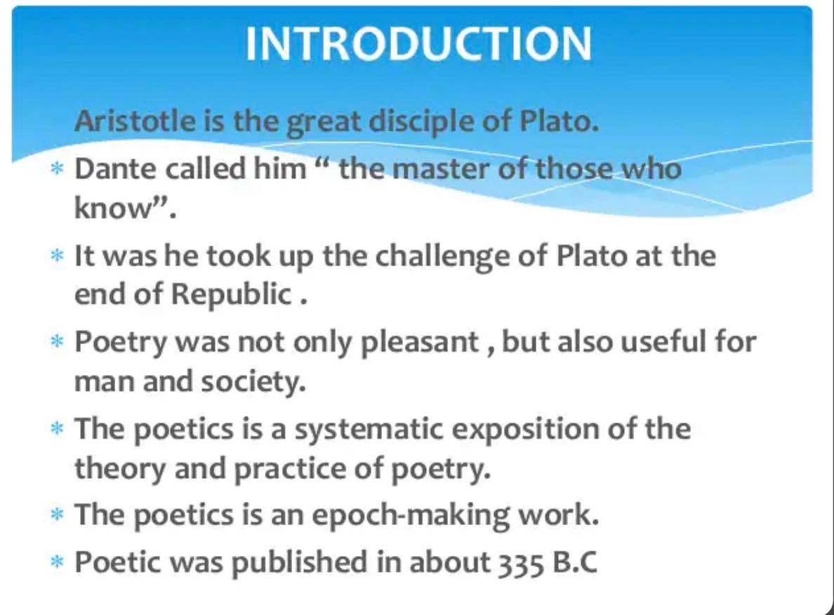 Poetics by Aristotle--An Ideal Tragic Hero And It’s Characteristics