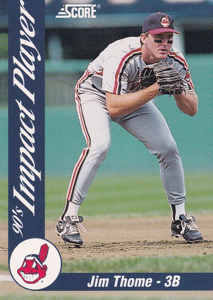 My PCs--one card at a time: Jim Thome card #296 1992 Score Impact ...