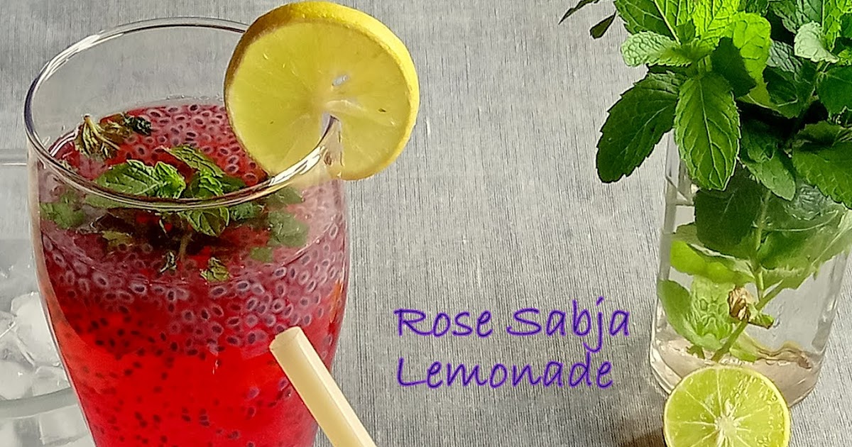 Annapurna: Rose Sabja Lemonade Recipe