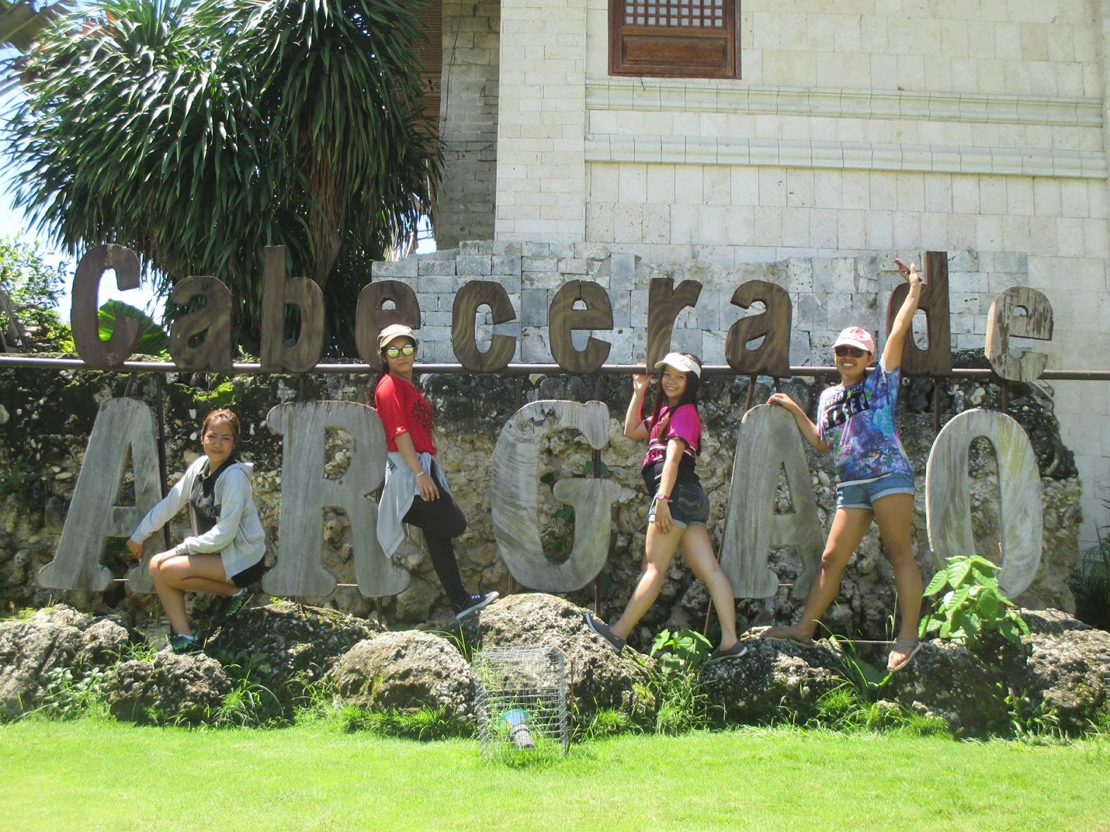 "Arrived in Argao with these folks"