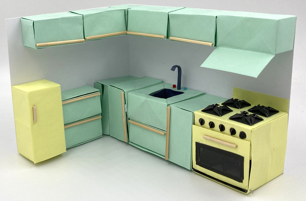 bricolo-ecolo: Cuisine miniature en origami