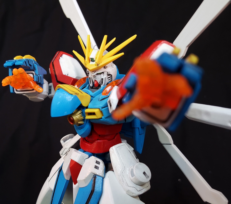 Custom Build: 1/144 Burning God Gundam