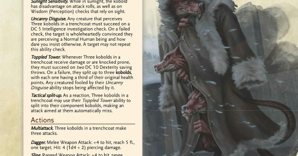 Halls of the Nephilim: Three Kobolds in a Trenchcoat