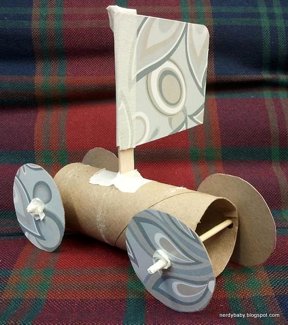 Nerdy Science: Toilet Paper Tube Sail Cars