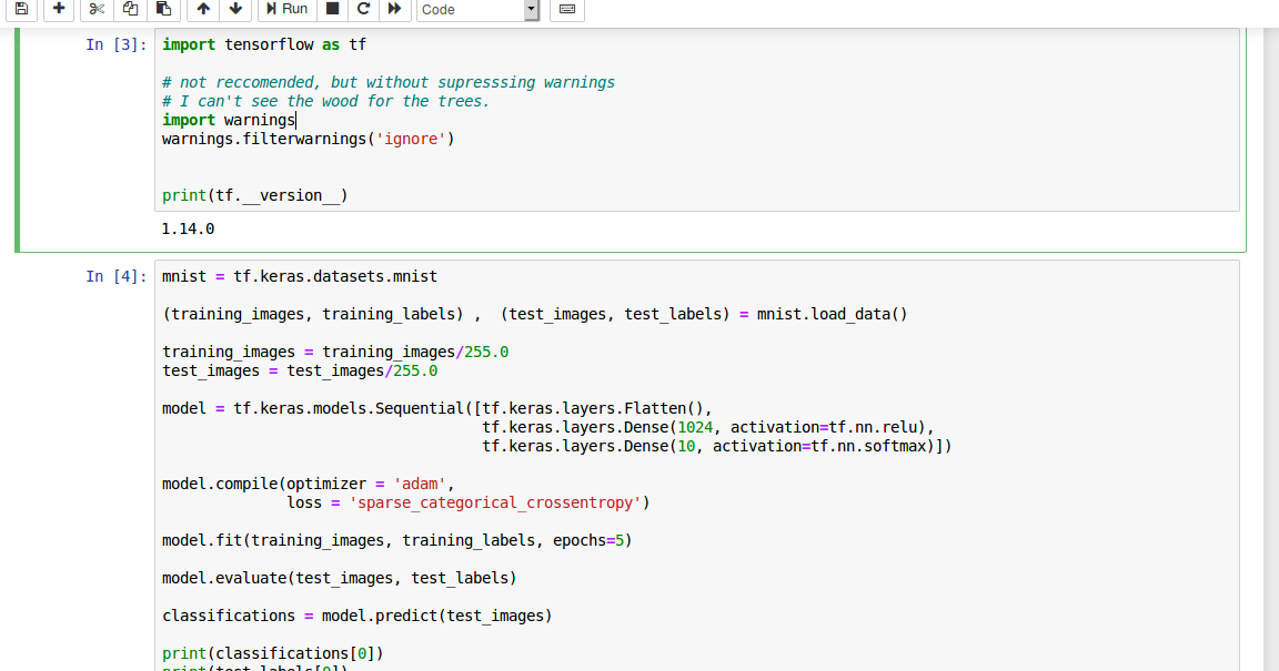 Docker build for TensorFlow 1.14 + Jupyter for Rasapbian Buster on ...