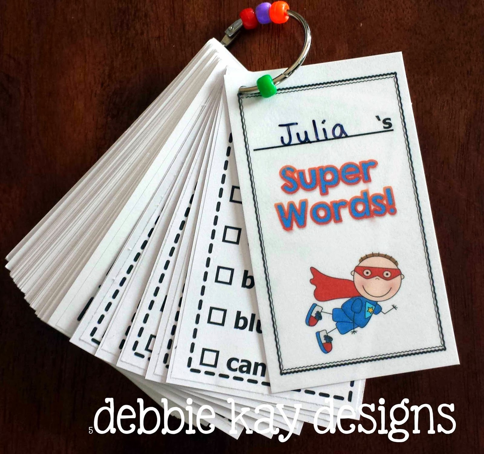debbie kay designs: It's time for... Super Words!!!!