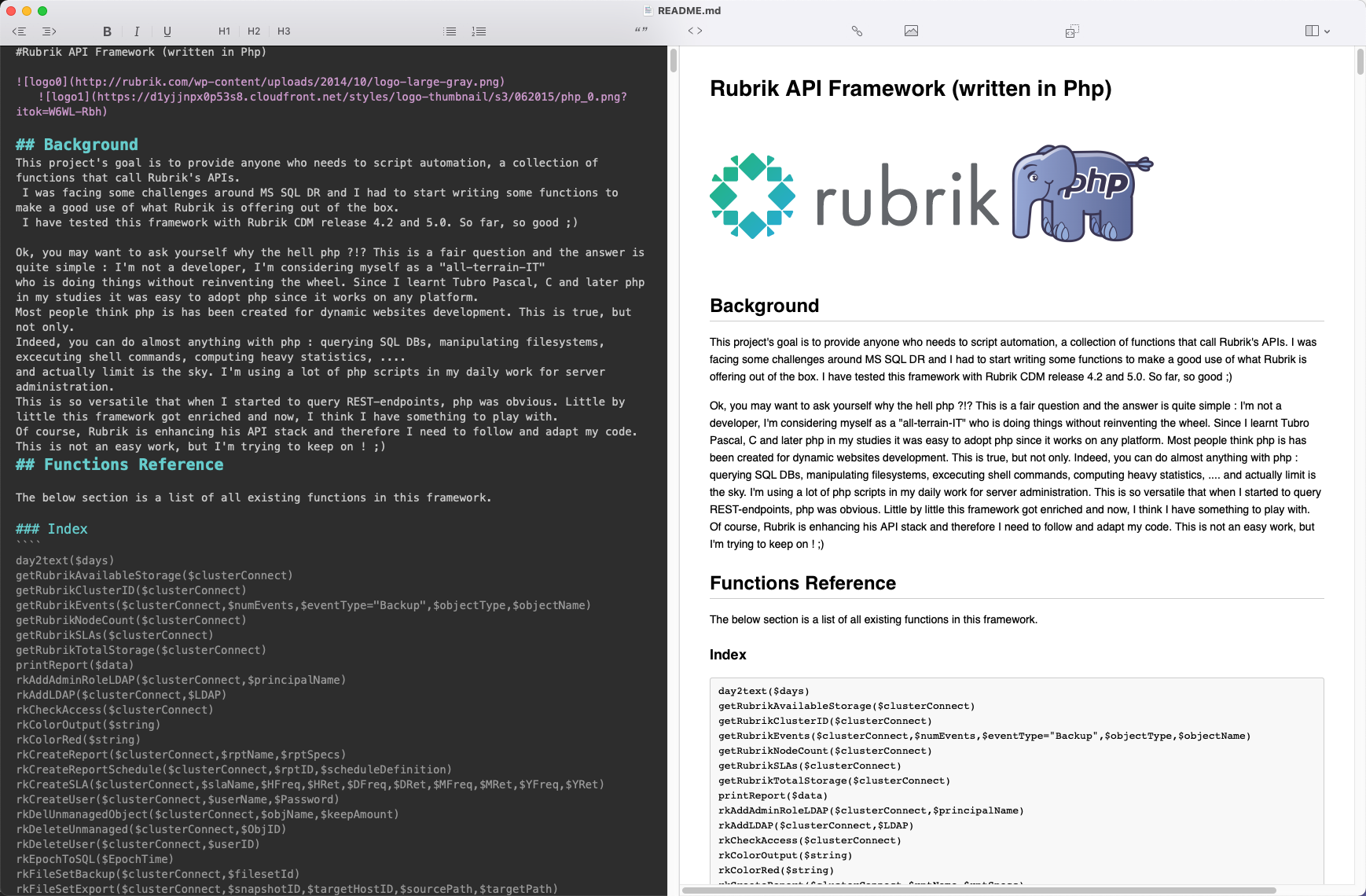 Php Easy Documentation Generator