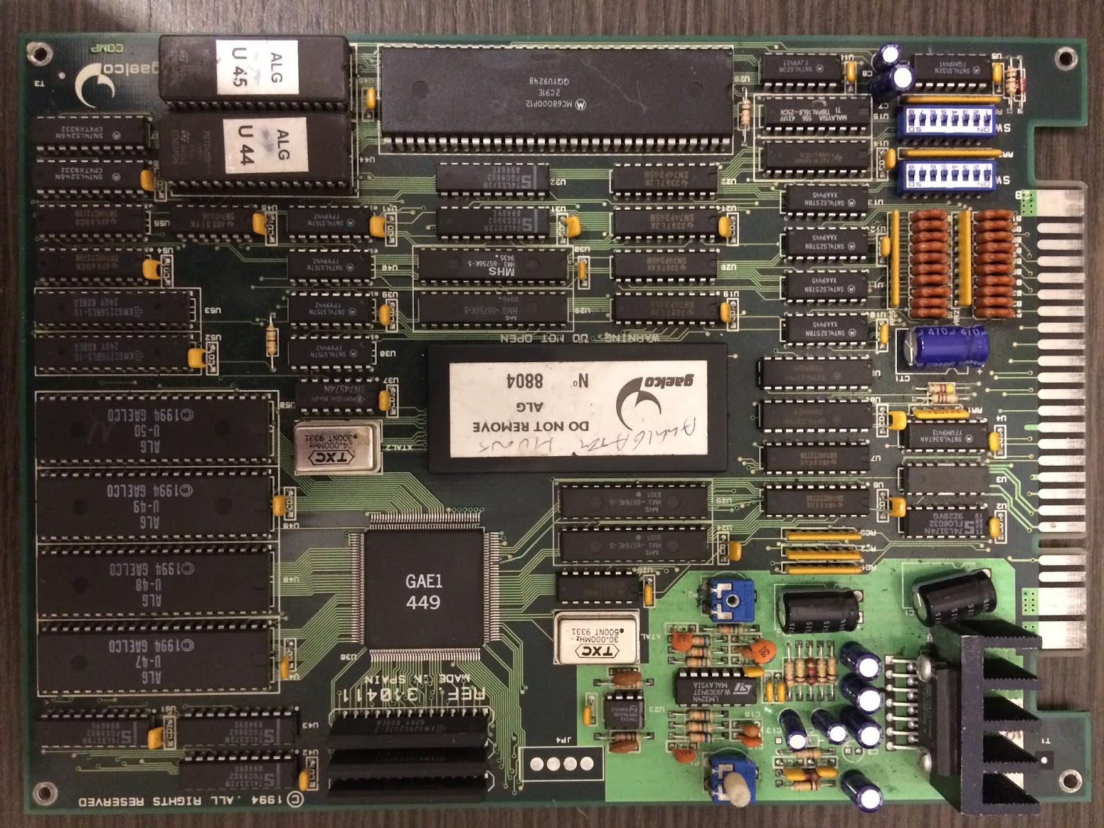 Arcade PCB Fever: Alligator Hunt by Gaelco