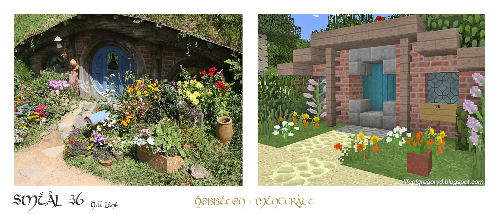 Life of Gregory D: Minecraft - Hobbiton Build - A Brief Tour - Part 6