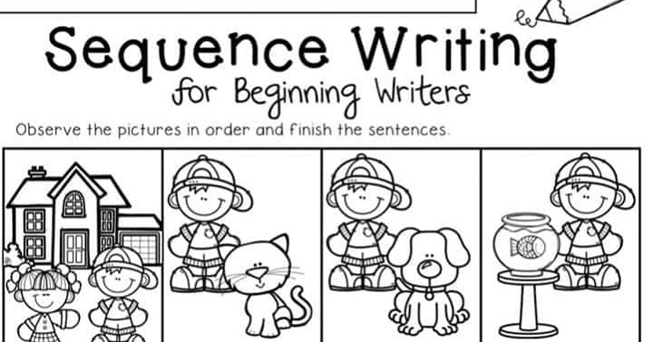 Sequence Writing for beginner writers worksheet - Berita Malay