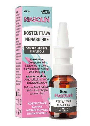 Orion esitteli kosteuttavan Nasolin-nenäsuihkeen