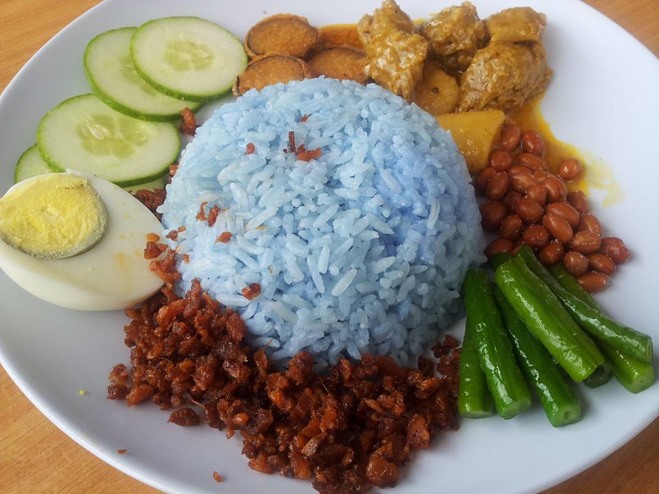 Nyonya Vegetarian Blue Flower Rice in 101 Miri - Miri Food Sharing