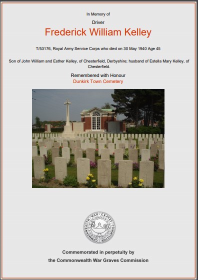 CHESTERFIELD TO DUNKIRK