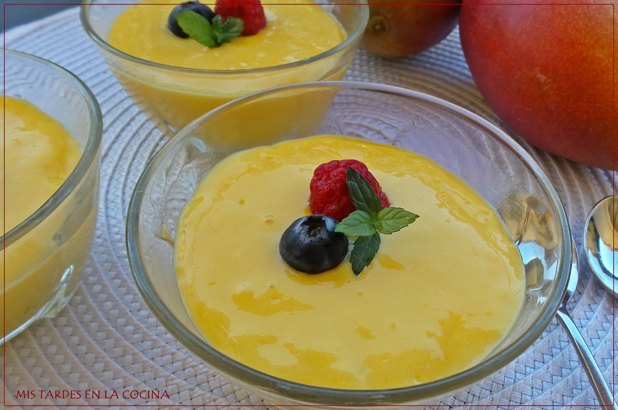 Mis Tardes En La Cocina: Postre rápido de Mango