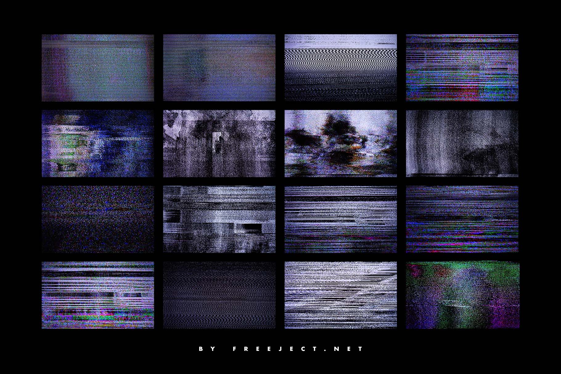 Free DEMO Abstract Scanline Glitch Texture Background