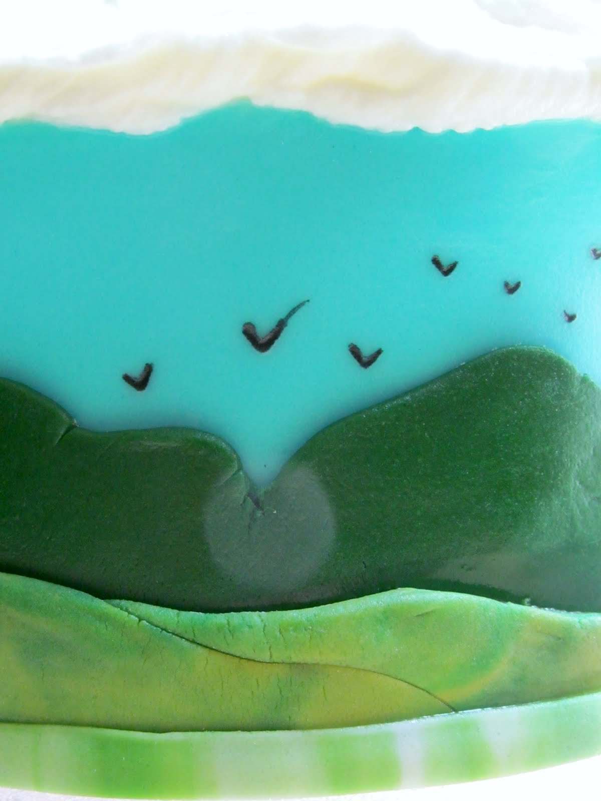 Rise and Shine: Landscape Cake with Herb Garden Buttercream