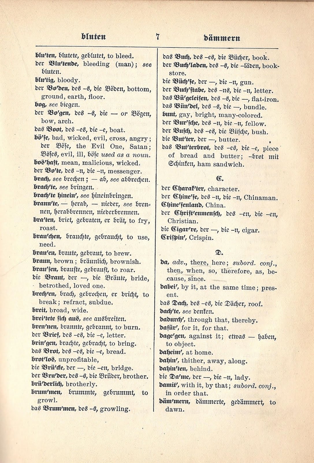 Thrifty Artist: Antique German Dictionary Page Clip Art