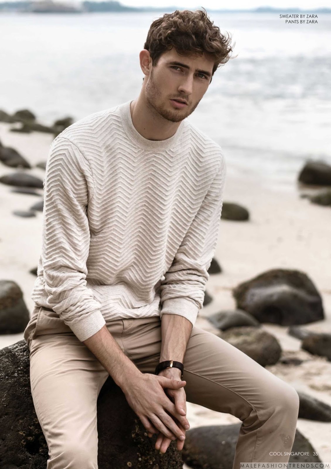 Josh Lee Knight posa en looks neutros para Cool Magazine Singapore en ...