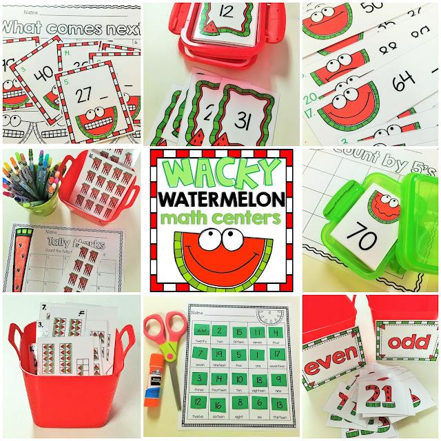 Doodle Bugs Teaching {first grade rocks!}: Wacky Watermelon Math ...