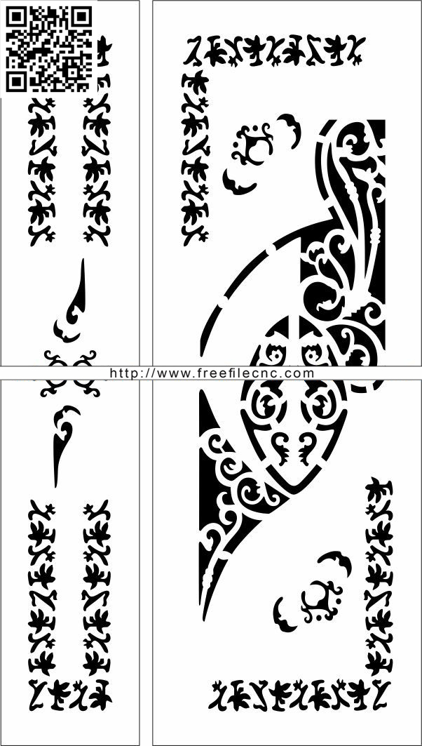Design pattern door E0009754 file cdr and dxf free vector download for ...