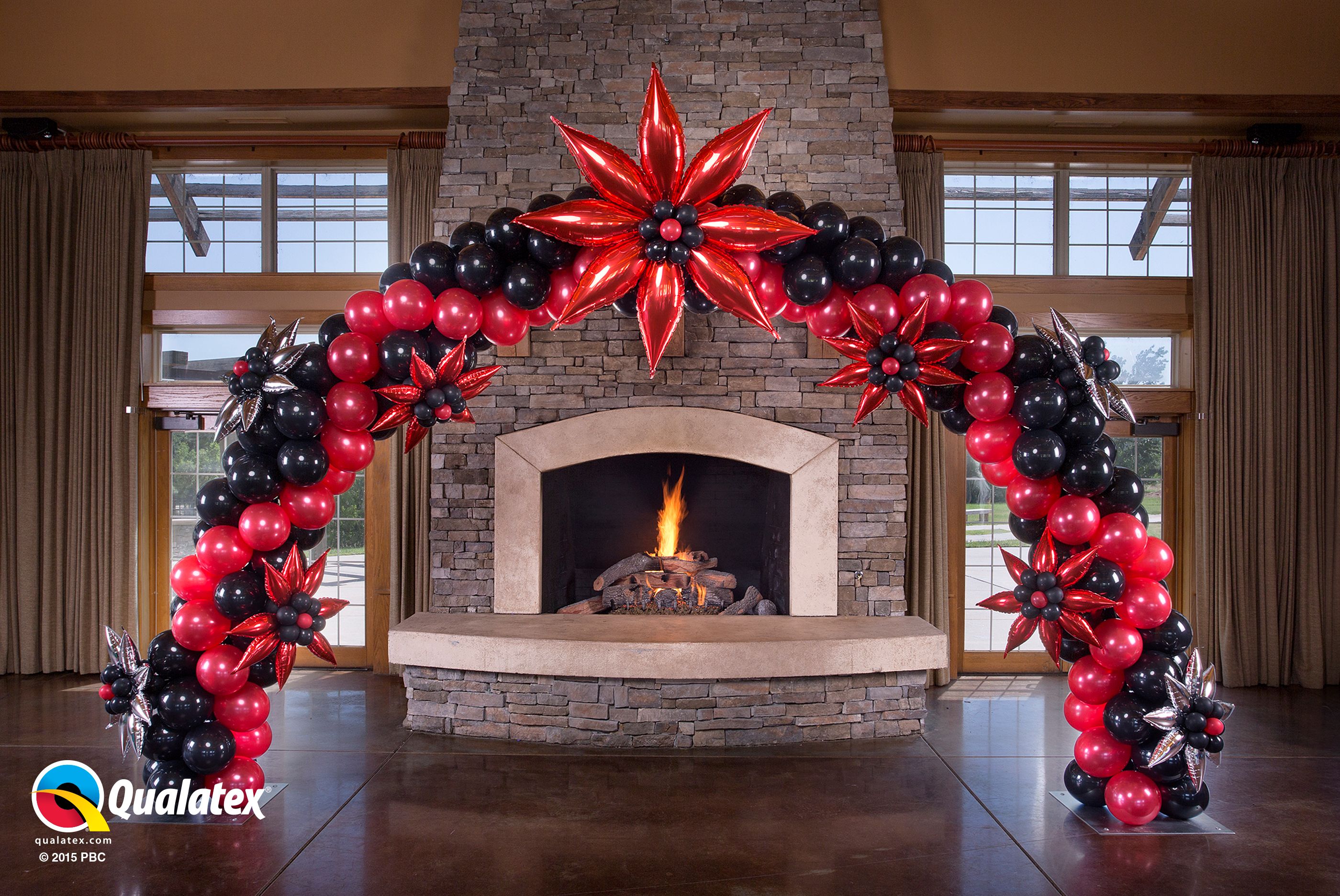 The Very Best Balloon Blog: Elegant Flower Embellished Arch