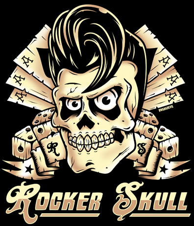 BwanaDevil Art: Rocker Skull