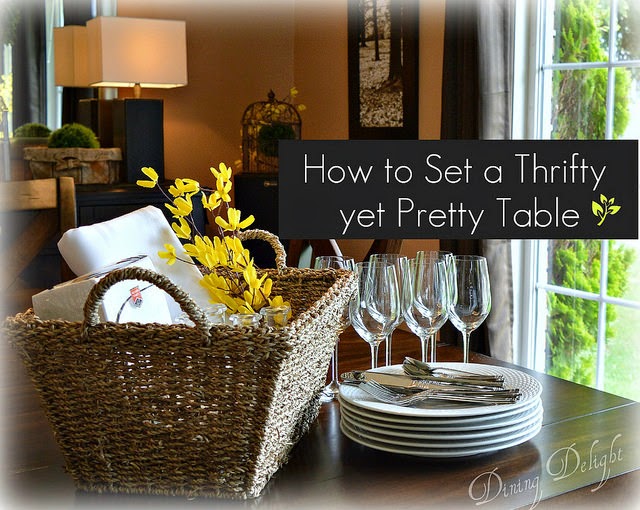 Dining Delight: Setting a Simple Thrifty yet Pretty Table