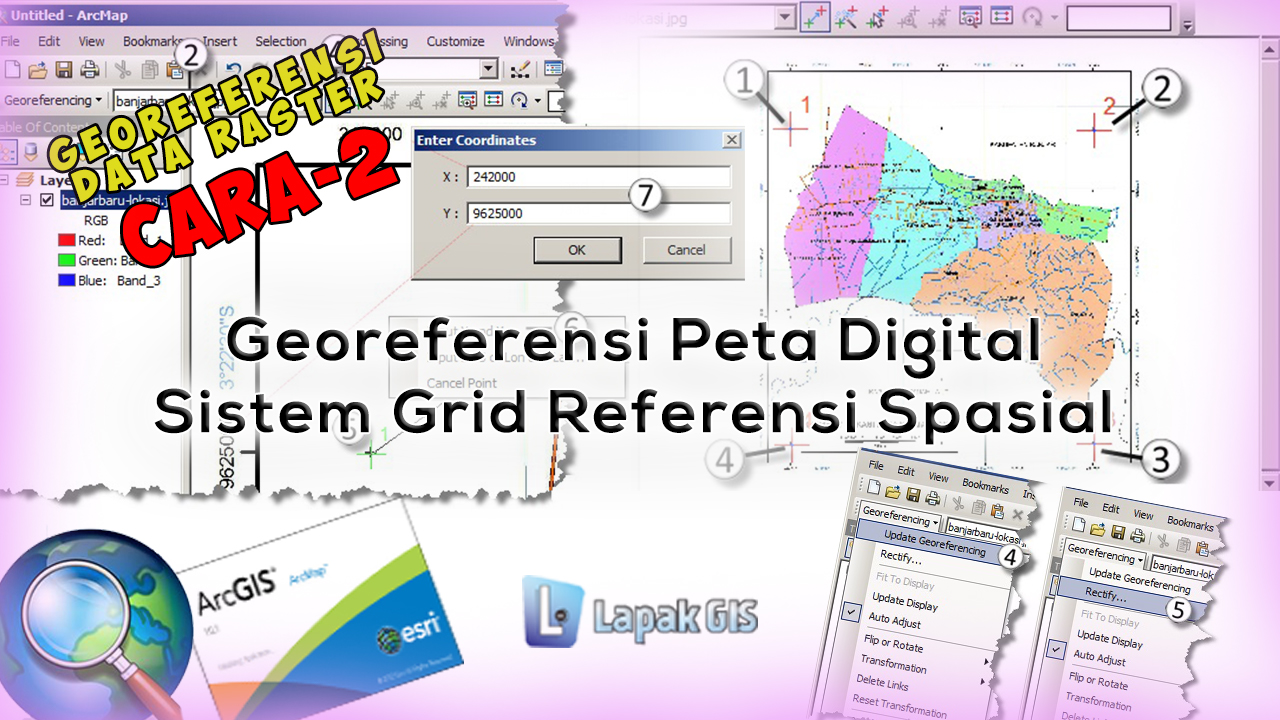 Georeferensi Peta Digital dengan Sistem Grid pada Arcgis - Lapak GIS