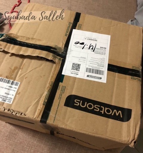 Barang Watsons online dah sampai - Travelog Syuhada Salleh