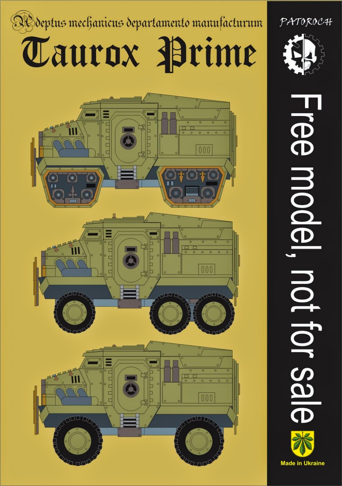 Paper Wargames: 40K TAUROX PRIME