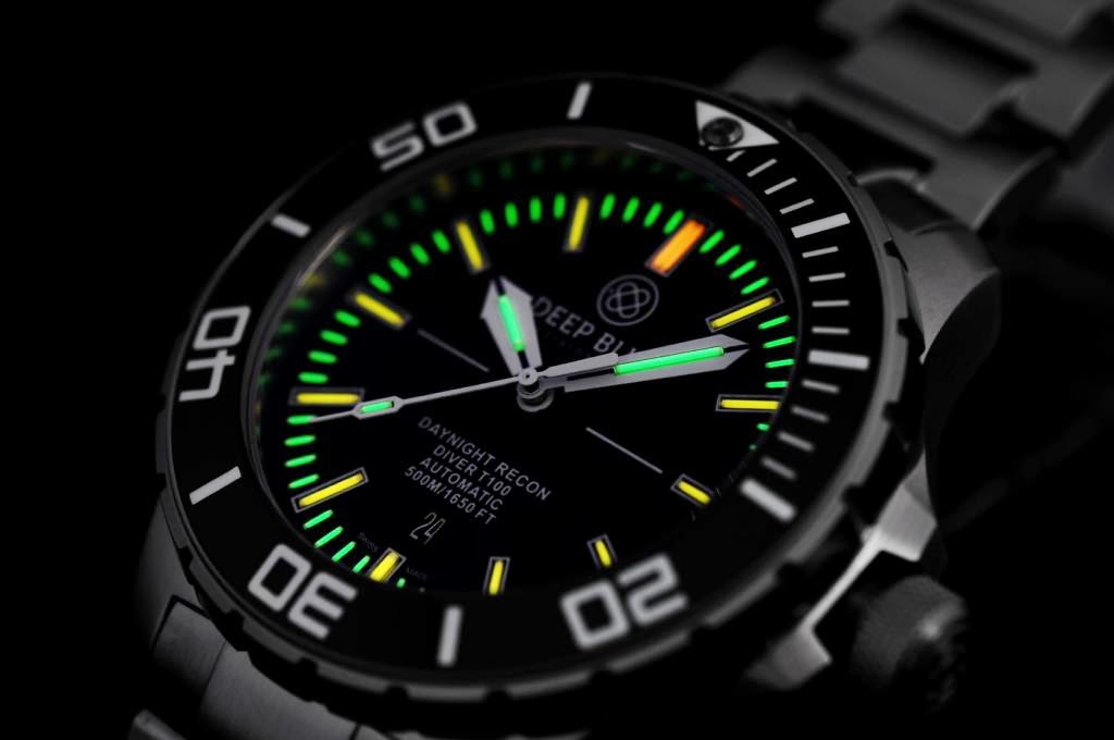 OceanicTime: DEEP BLUE DayNight Recon T-100 SWISS