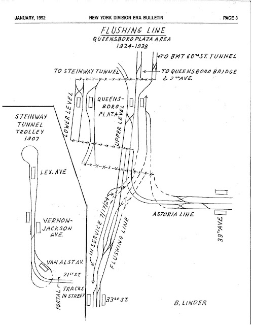 Steinway Tunnel Trolley Map 1907 and Queensboro Plaza Area Maps - New ...