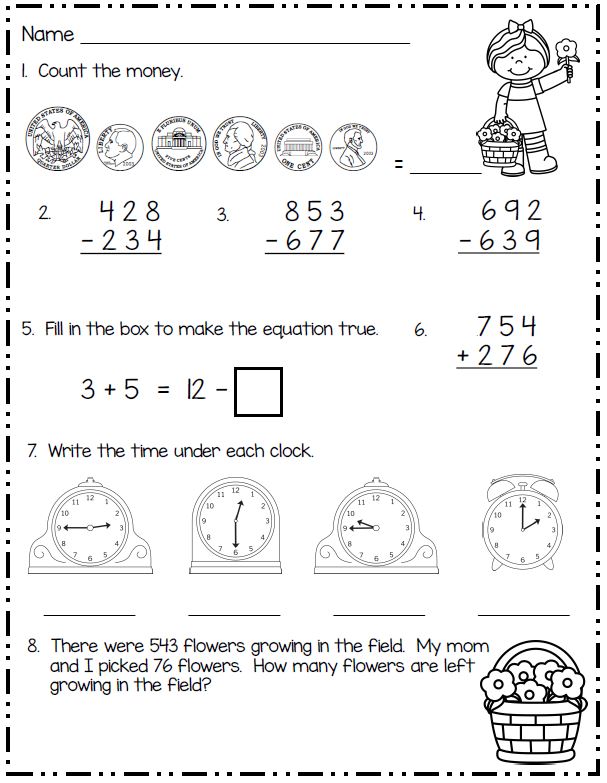 Spring Math for Second Grade - Second Grade Teaching Blog
