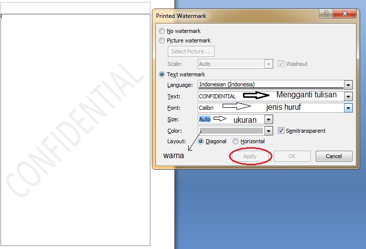 Cara Menciptakan Watermark Di Word : Tutorial Menciptakan Watermark Di ...