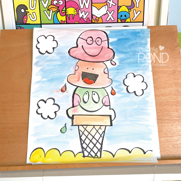 Ice Cream Art Project | From the Pond