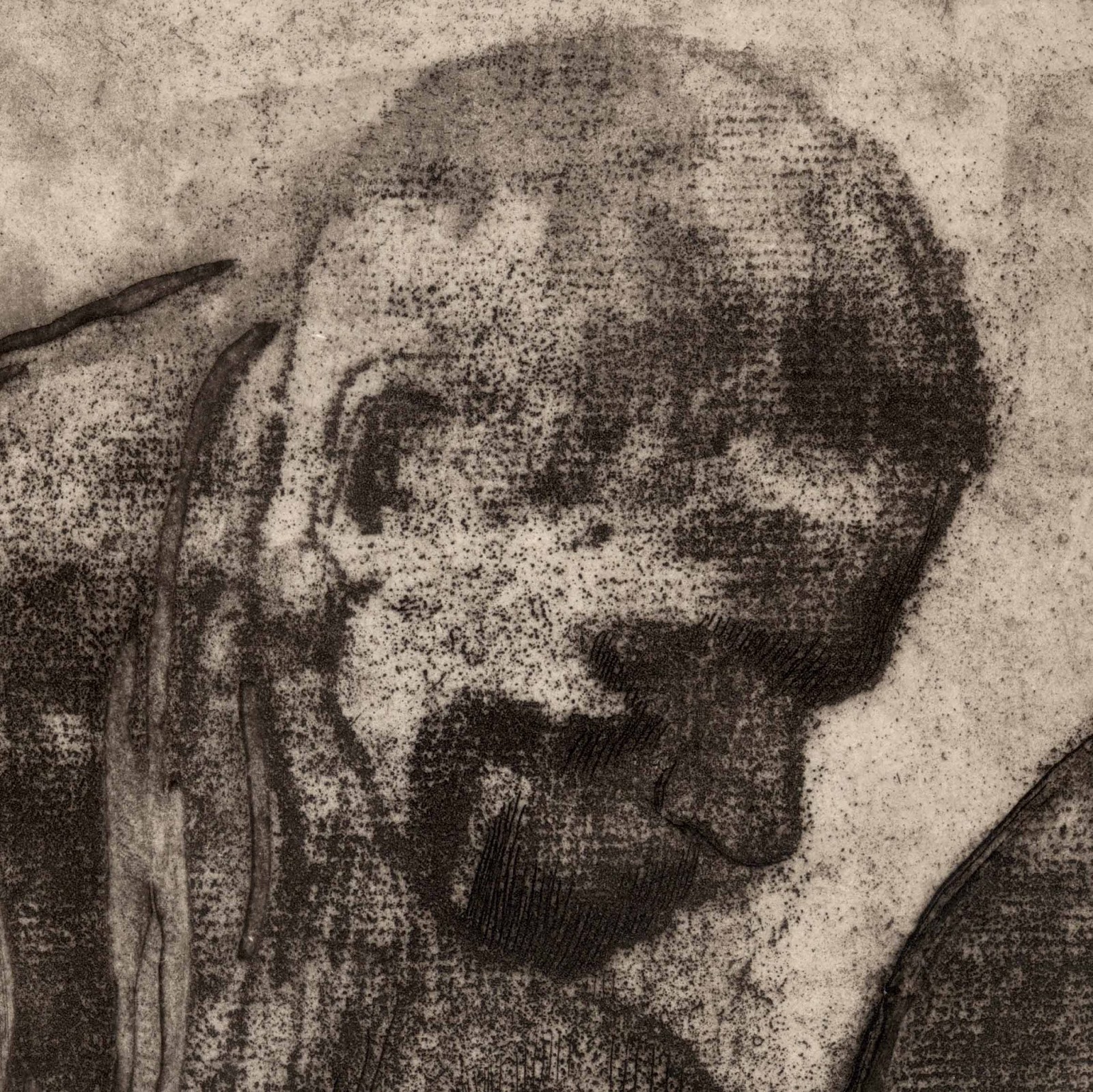 Prints and Principles: Kathe Kollwitz's etching, “Mourning Man”, 1919