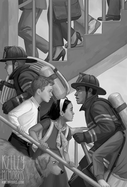 Kelley McMorris illustration: Ranger in Time: Escape from the Twin Towers