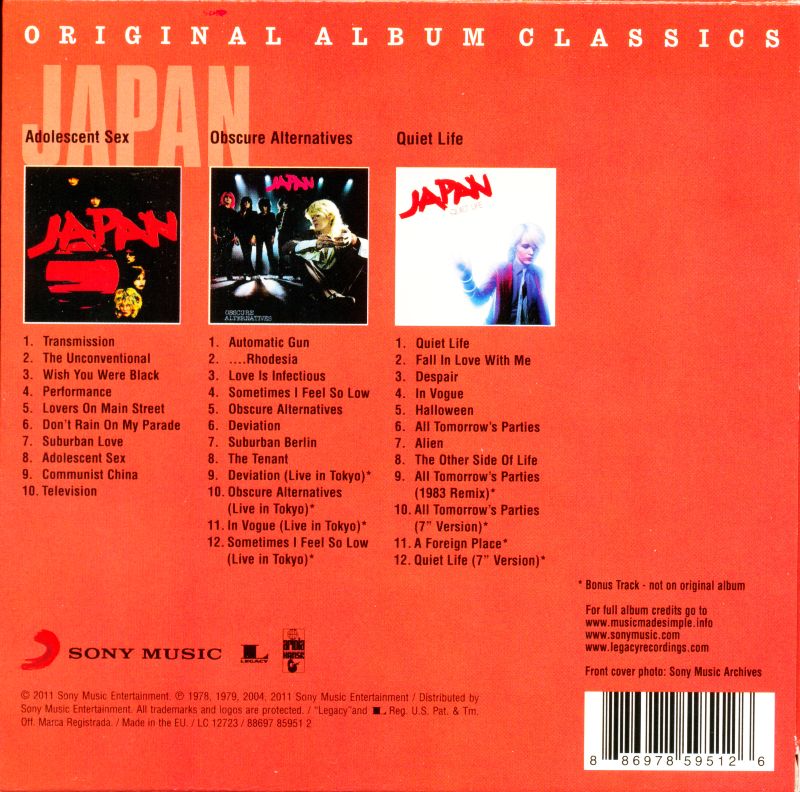 URBAN ASPIRINES: Japan: Original Album Classics 2011 (3 CD Box - Set ...