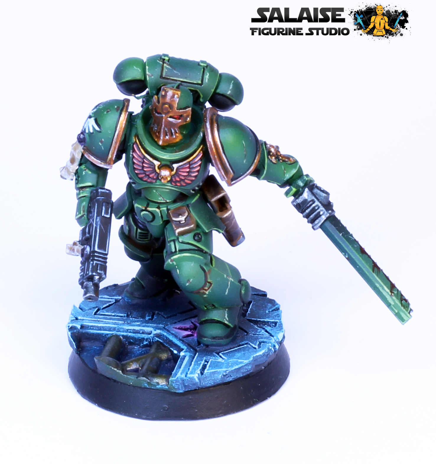 [Dark angels indomitus] Intercessor d'assaut + photo d'armée
