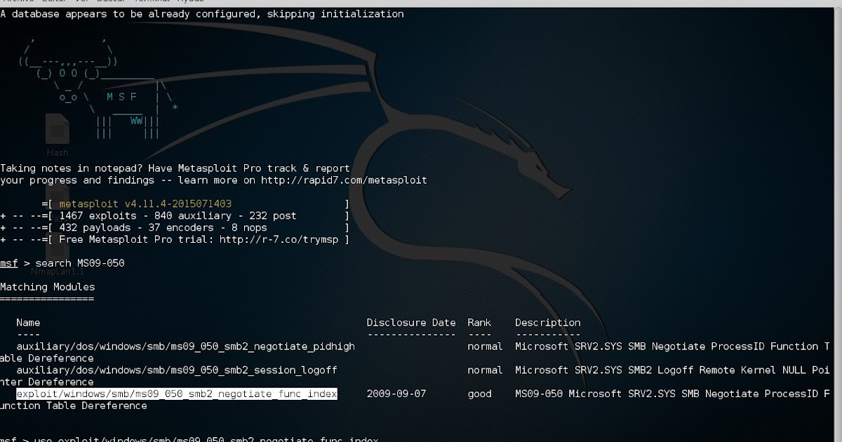 Walkthrough. Vulnerabilidad MS09-050 ~ Mi Mundo Hacking