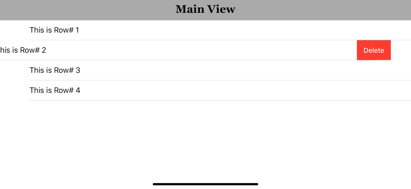 Programmers Sample Guide Ios Swift Swipe To Delete Table Row Example