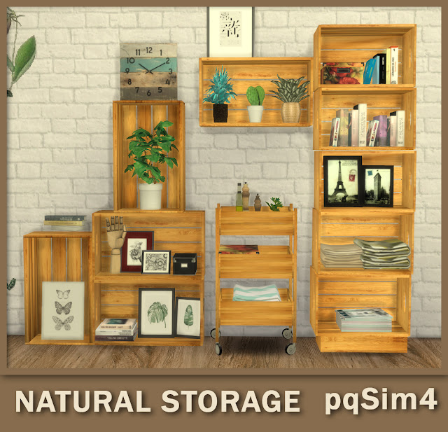Natural Storage. Sims 4 Custom Content.