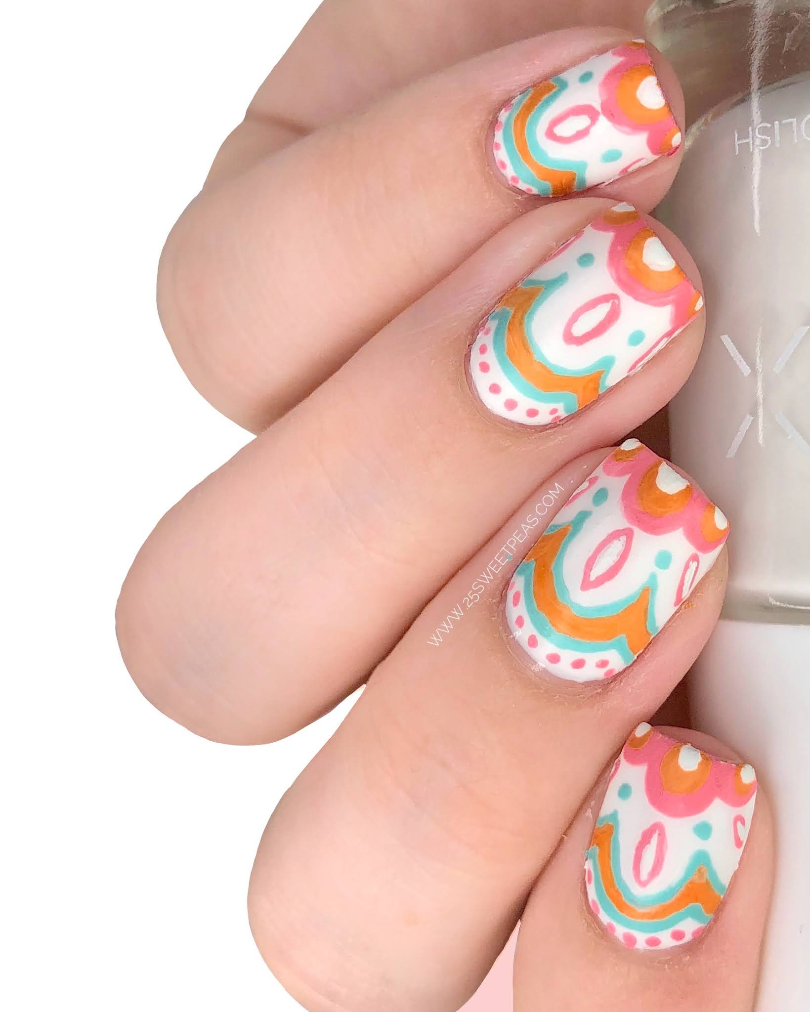 Moroccan Tile Inspired Nail Art — 25 Sweetpeas