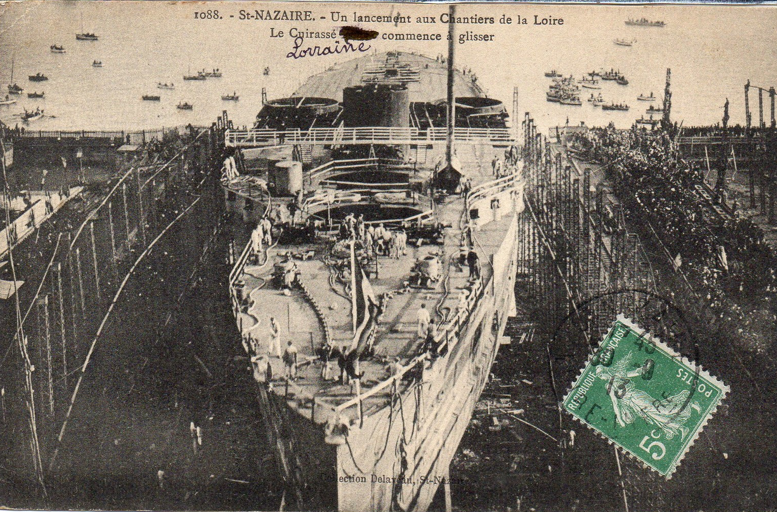 La Marcophilie Navale Envelopmer: Pierre Baudin et le cuirassé Lorraine ...