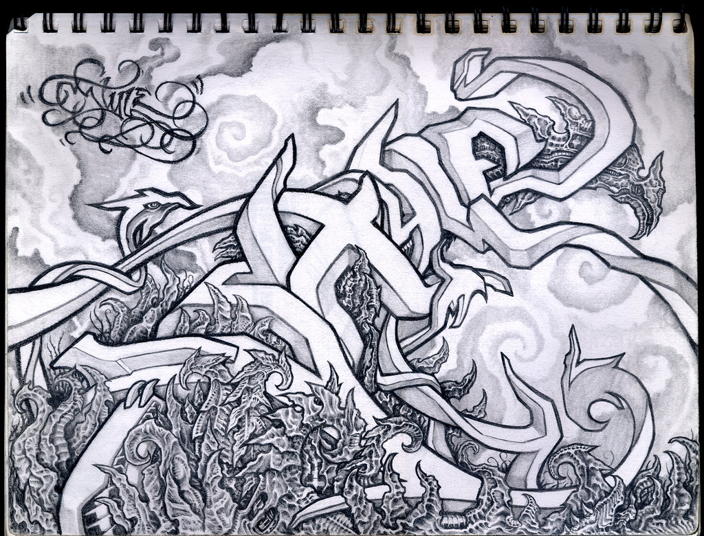 Cool Notebook Graffiti Art | Right Shot in the Right Time