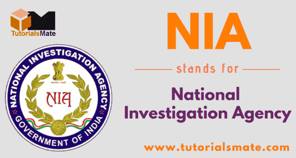 NIA Full Form: What is the full form of NIA? - TutorialsMate