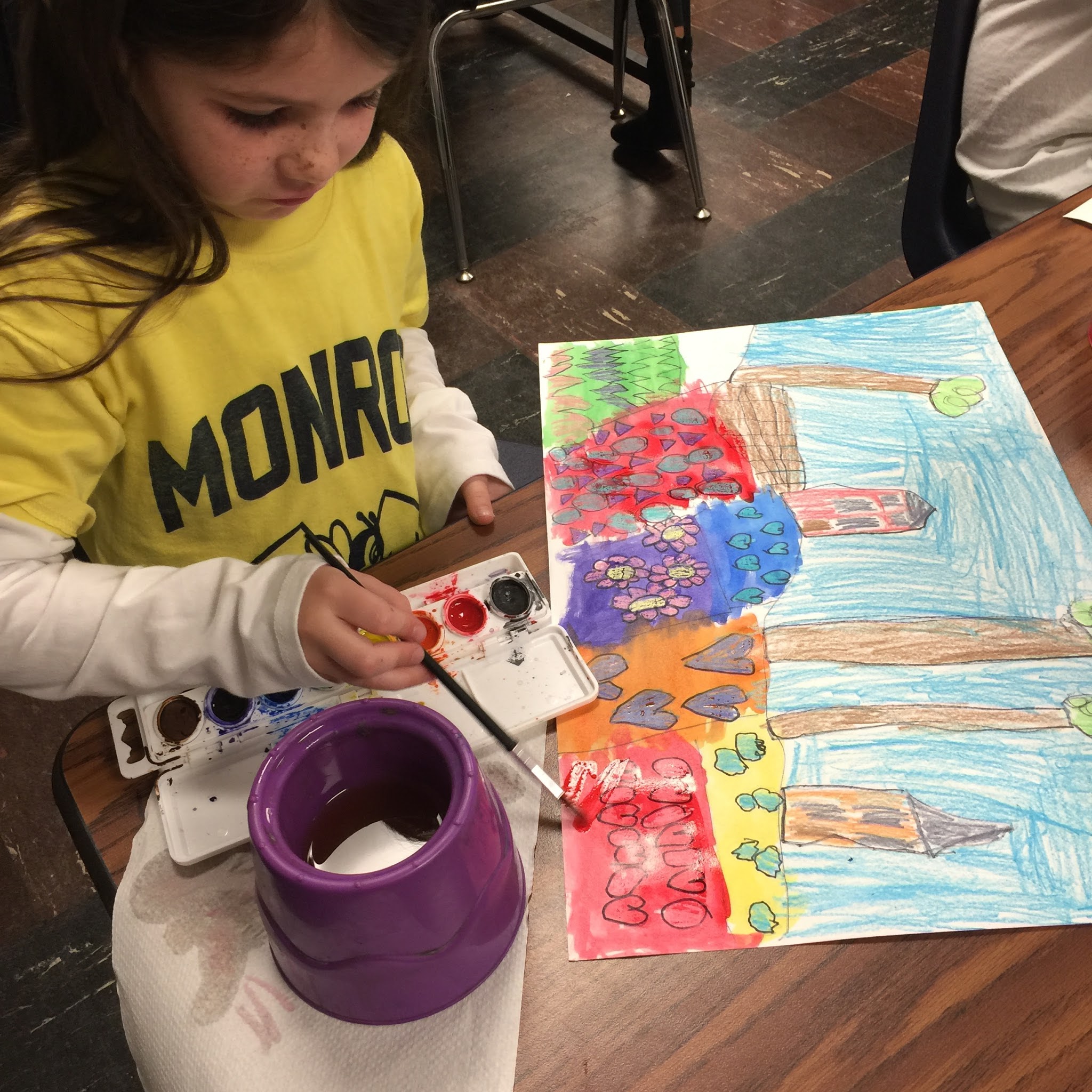 Mrs. Harris' art room: 1st grade Heather Galler folk art landscapes and ...